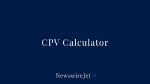 Free CPV Calculator (Cost Per View) - NewswireJet