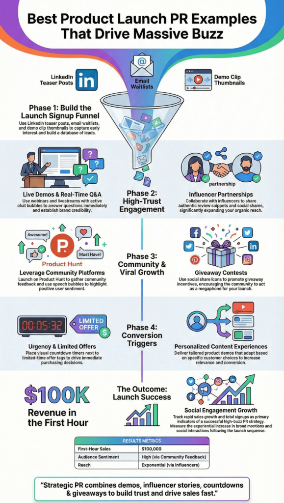Best Product Launch PR Examples That Drive Massive Buzz