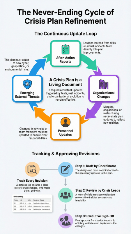 Testing, Storing, & Updating Crisis Plan for Real Readiness