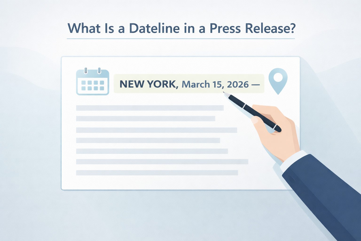 Dateline in Press Release: Format It the Right Way - NewswireJet